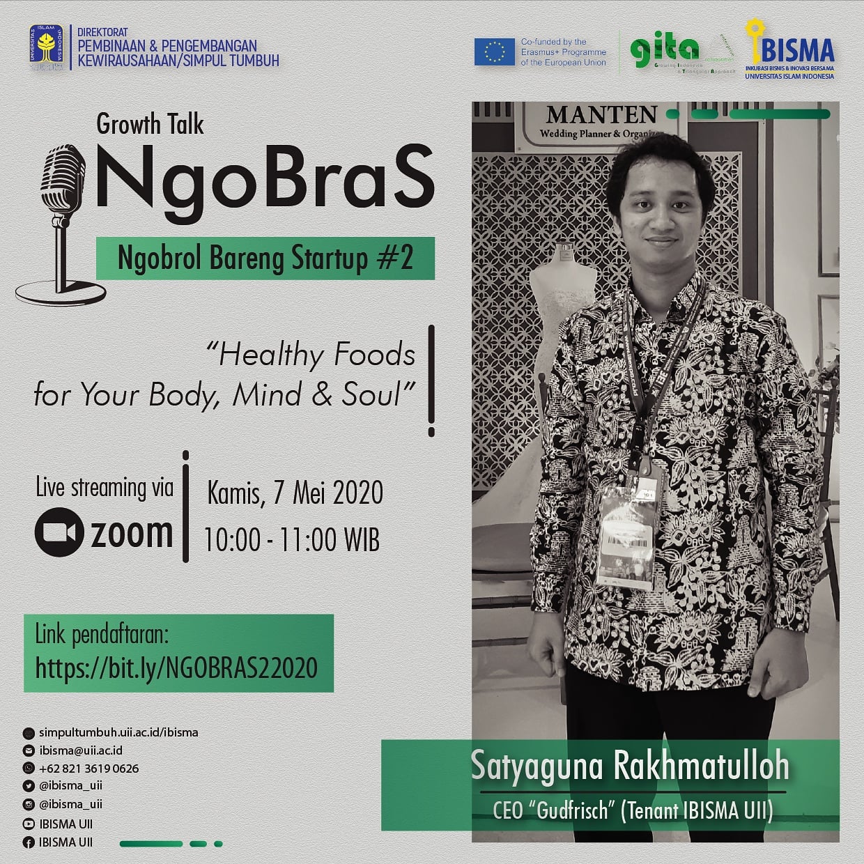 NgoBras #2 Ngobrol Bareng Startup "Healthy Foods for Your Body, Mind ...