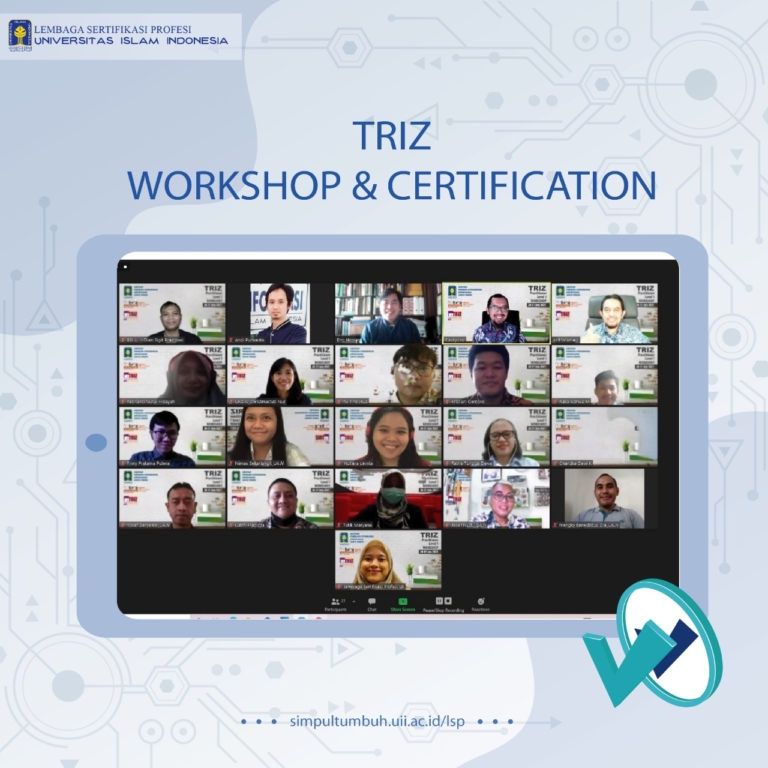 Workshop & Certification TRIZ Level 1 - Direktorat Simpul Tumbuh UII